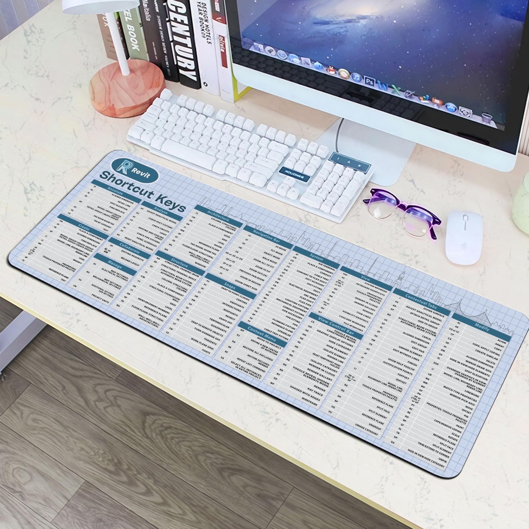 Mua Autodesk Revit Shortcut Keys Mouse Mat, Revit Cheat Sheet Revit ...