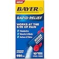 Amazon.com: Bayer New Rapid Relief Powder Packs with Aspirin & Caffeine, Dissolvable Fast Acting ...