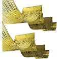 Amazon.com: Beistle 2 Piece Gold Metallic Plastic Fringed Ceiling ...