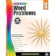 Spectrum Math Word Problems Grade 5 Workbook, Ages 10 to 11, 5th Grade ...