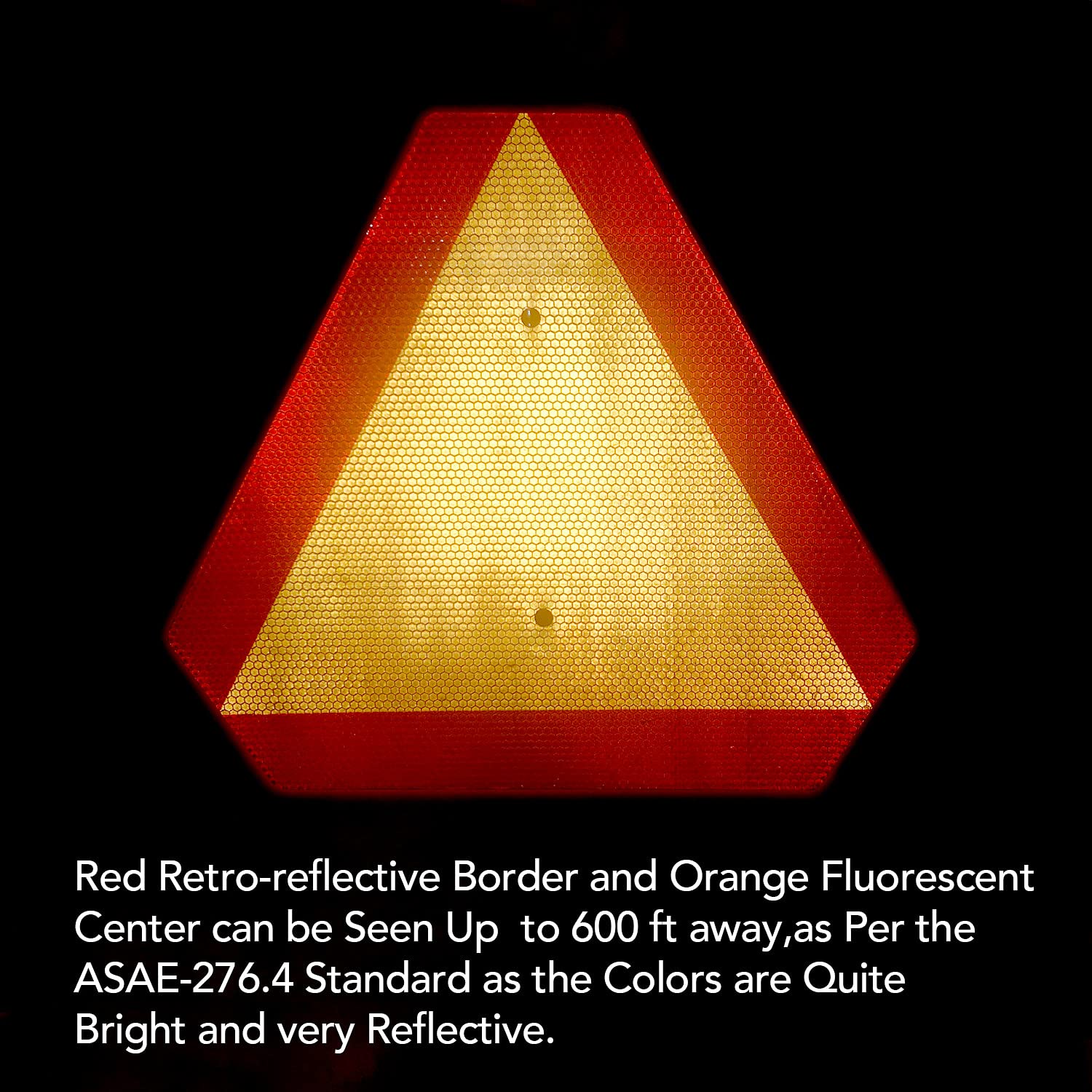 Mua Slow Moving Vehicle Triangle Safety Sign - SMV Sign, 14x16 ...