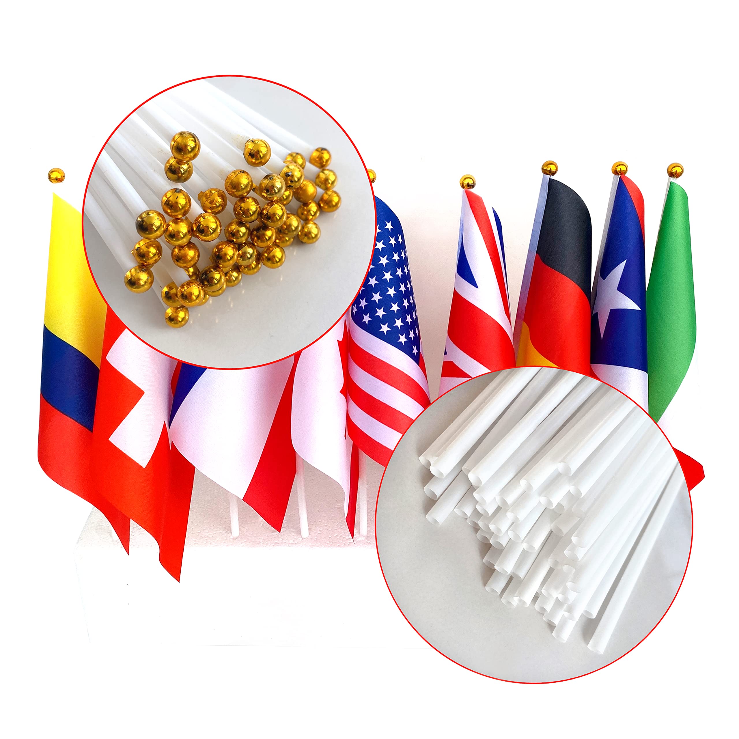 Mua TSMD 200 Countries International World Stick Flag Small Mini Hand ...