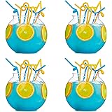 Plastic Cocktail Fish Bowl 3ltr/18.5cm - Single | bar@drinkstuff Party ...