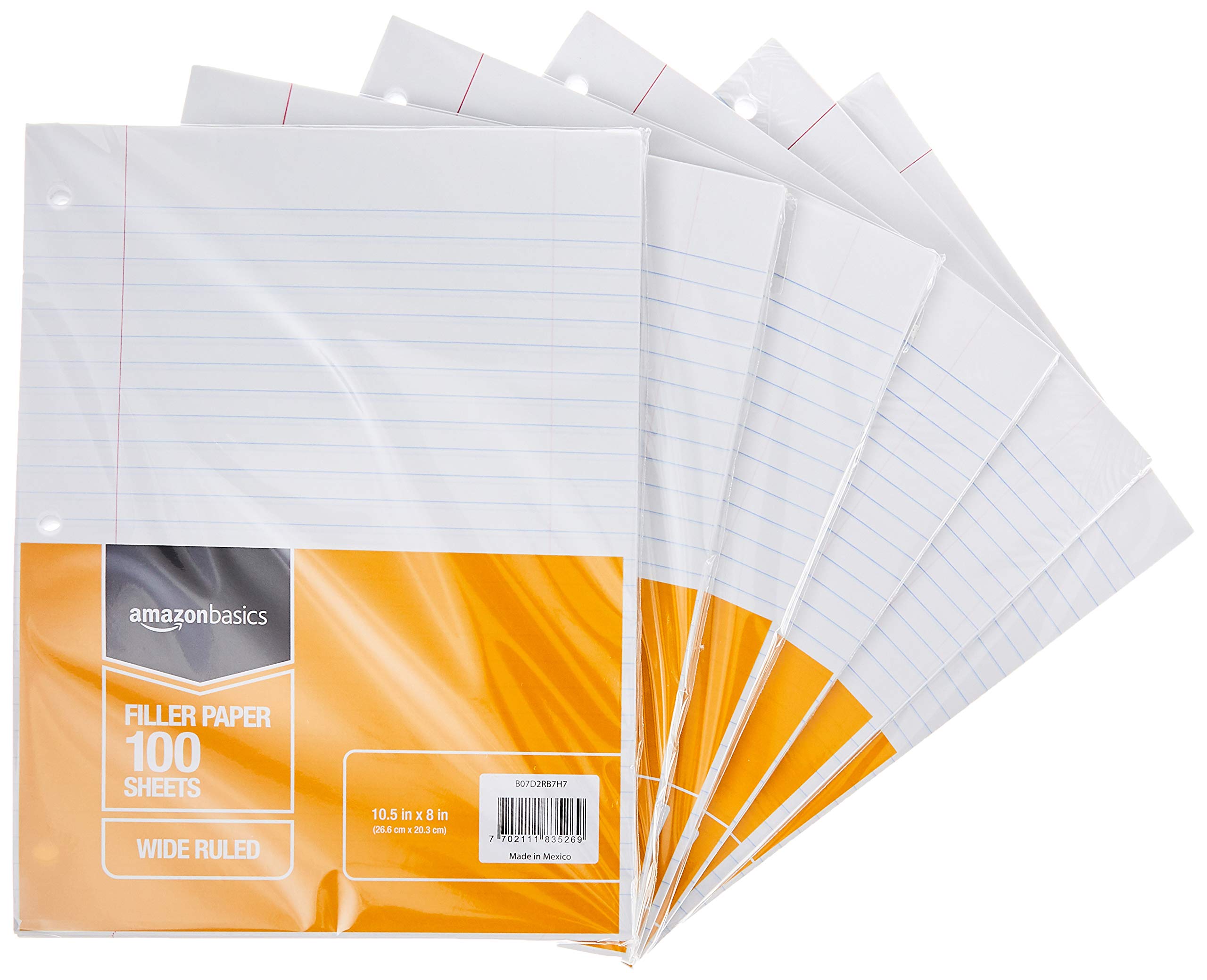 Mua Amazon Basics Wide Ruled Loose Leaf Filler Paper, 600 Count (6 ...