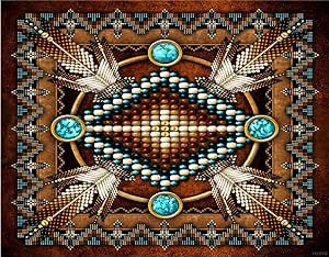 Amazon.com: DIY 5D Diamond Painting by Number Kits, Native American ...