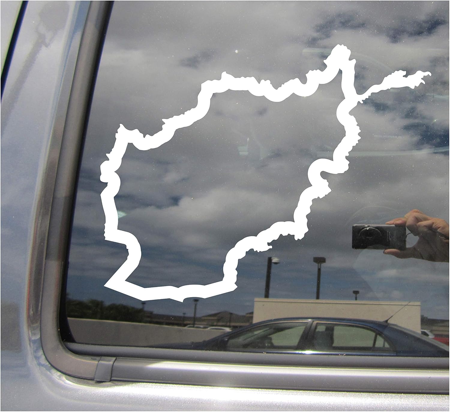 Amazon.com: Right Now Decals Afghanistan Country Outline - AF Kabul ...