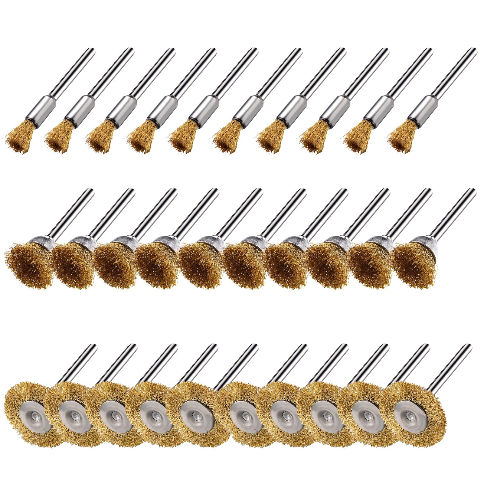 Mua 30 Pieces Copper Wire Brushes, Wire Brush Wheel, Copper Wire ...