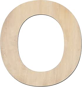 Amazon.com: 12 Inch Wooden Letter O, 1/4 Inch Thick Large Unfinished ...