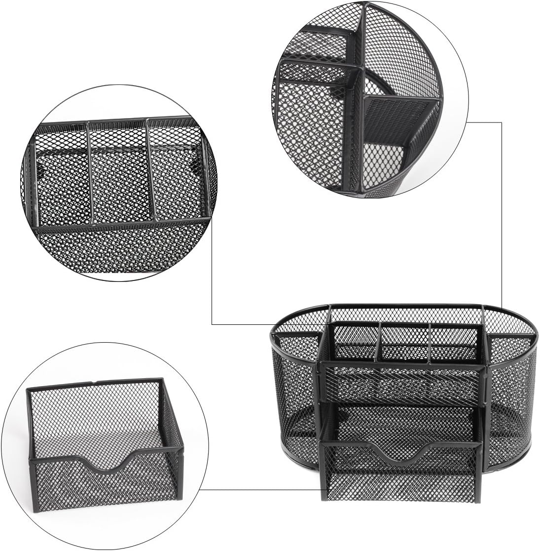 MOCREO Desk Tidy Mesh Desk Organiser Set Office Tidy Organiser Desk ...