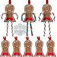 Amazon.com: BASHOUT Christmas Gingerbread Candy Cane Ornament | 8 Pcs ...