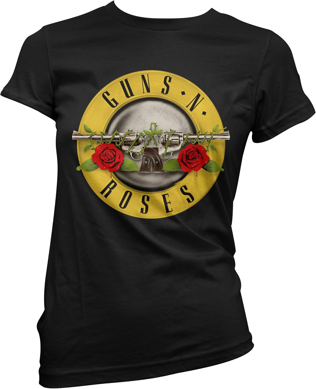 T-shirt Donna Guns & Roses - maglietta rock 100% cotone LaMAGLIERIA,L ...