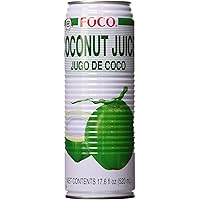 Amazon.com : Foco Coconut Juice, 17.6 Fl Oz, Pack of 12 : Fruit Juices ...