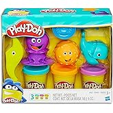 Amazon.com: Play-Doh Ocean Adventure Mega Set with 10 Pack of Dough ...