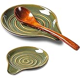Amazon.com: Cormomu Spoon Rest for Stove Top, 5.2" Ceramic Spoon Holder ...