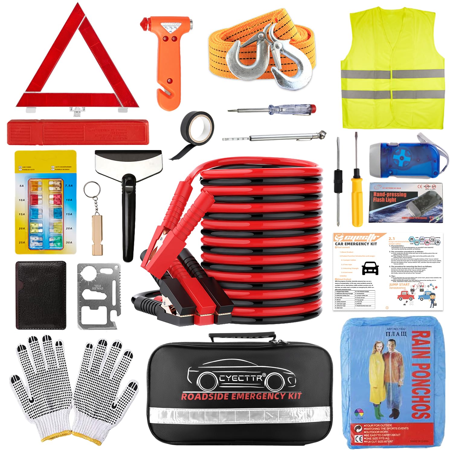 Mua CYECTTR Car Roadside Emergency Kit,Auto Vehicle Truck Safety ...