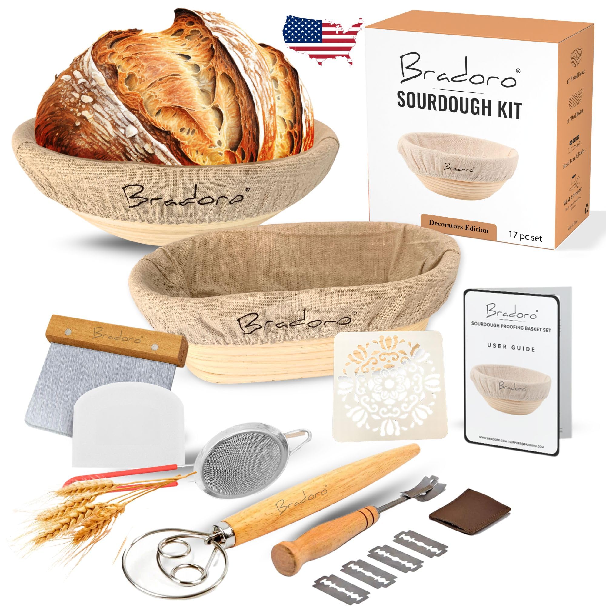Complete Decorators Edition Sourdough Kit | Sour Dough Kit with 10 ...
