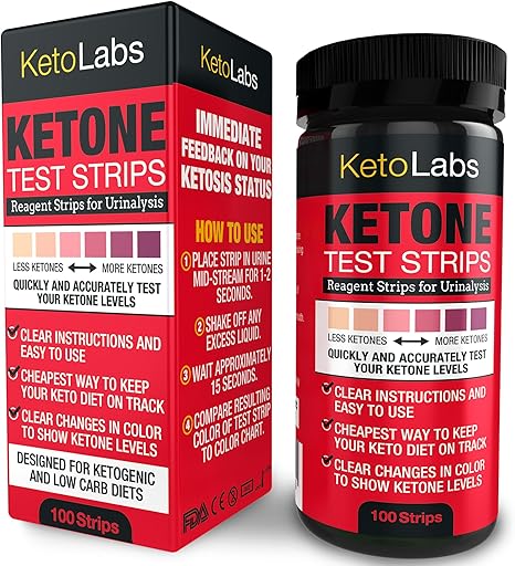 KetoLabs Ketone Test Strips | Accurately Measures Ketosis in 15 Seconds ...