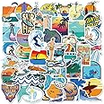 Amazon.com: Go Surfing Stickers| 50 Pcs Summer Water Sports Waterproof ...