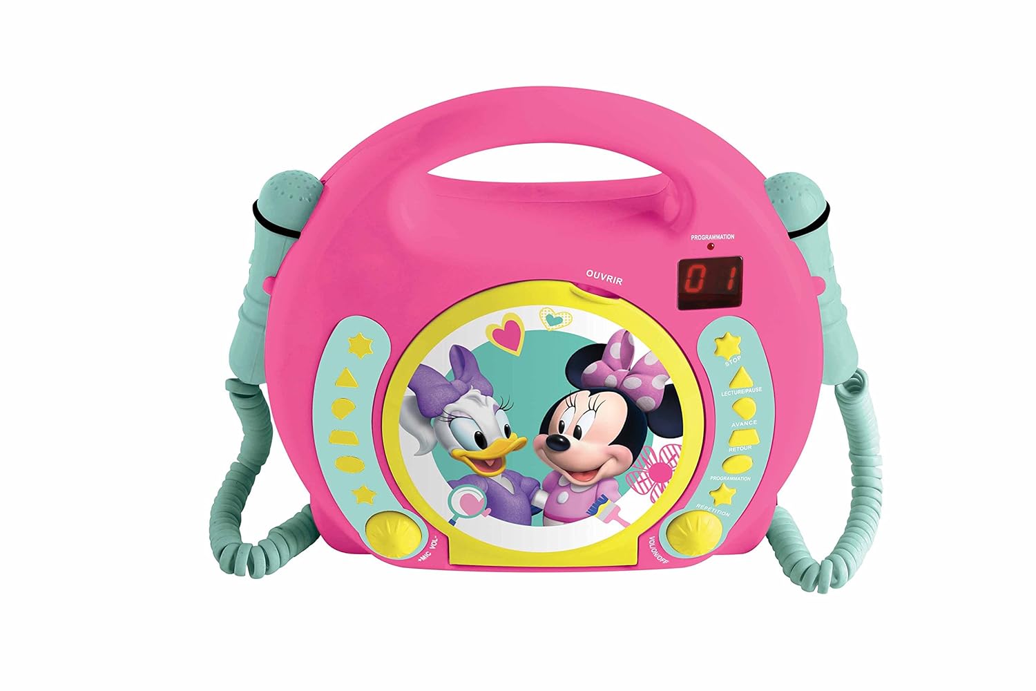 Lexibook Disney Junior Minnie Mouse CD player for kids with 2 toy ...
