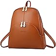 Amazon.com: Nevenka Backpack Purse for Women Casual Shoulder Bag PU ...
