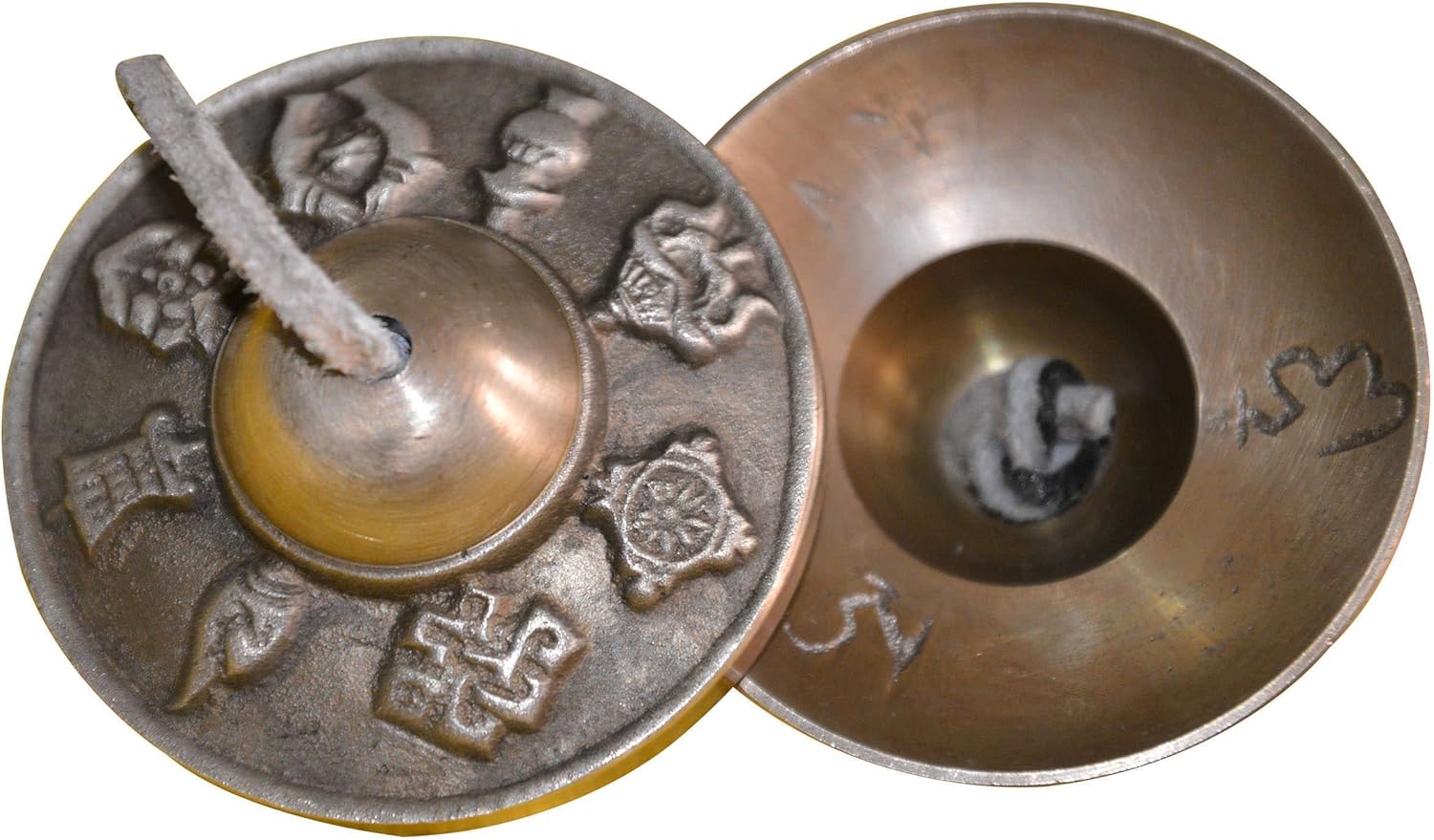 Hand Cymbals Manjira Pair in Brass Handmade Indian Musical Instrument ...