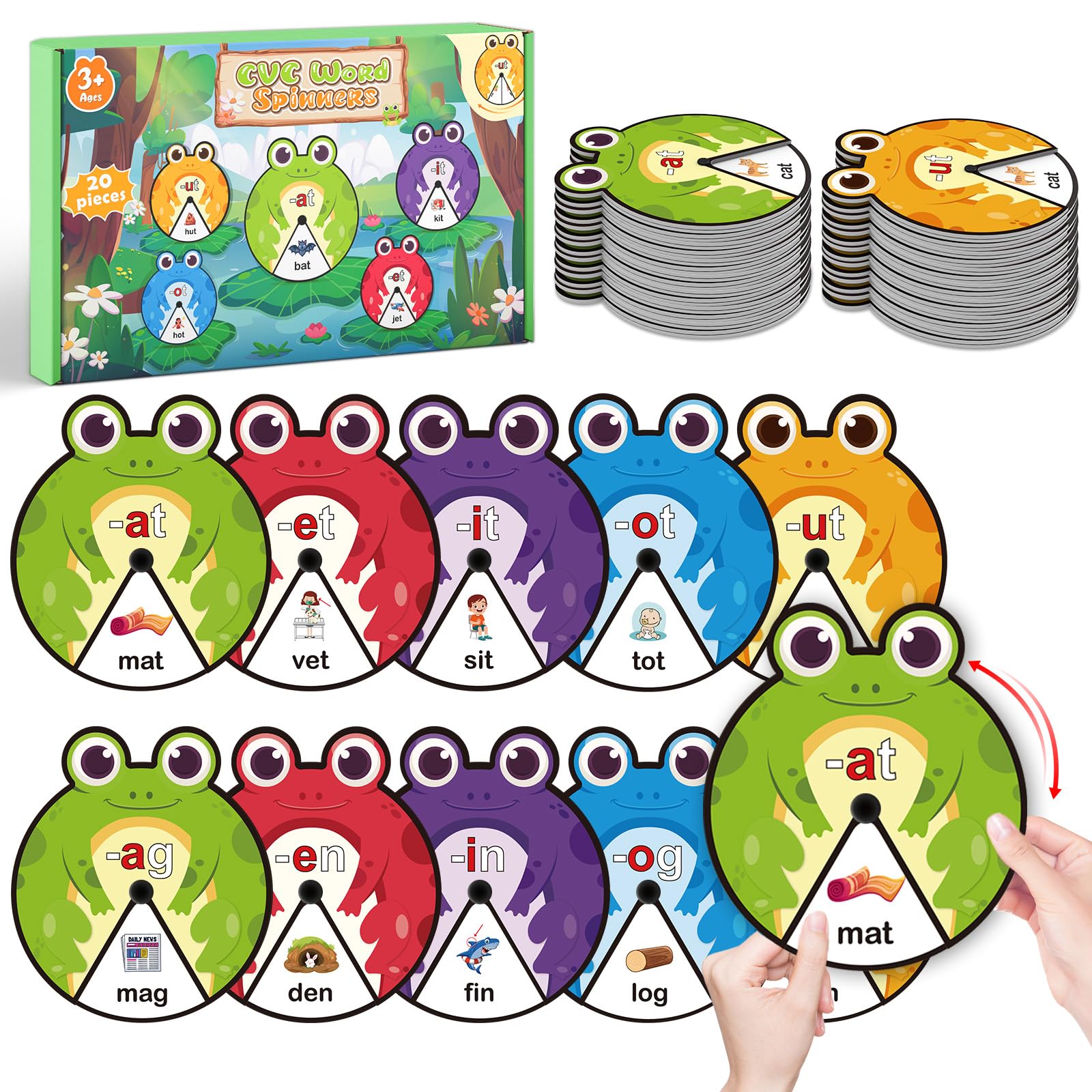 Mua CVC Word Games Kindergarten, CVC Phonics Games Flash Cards Funny ...