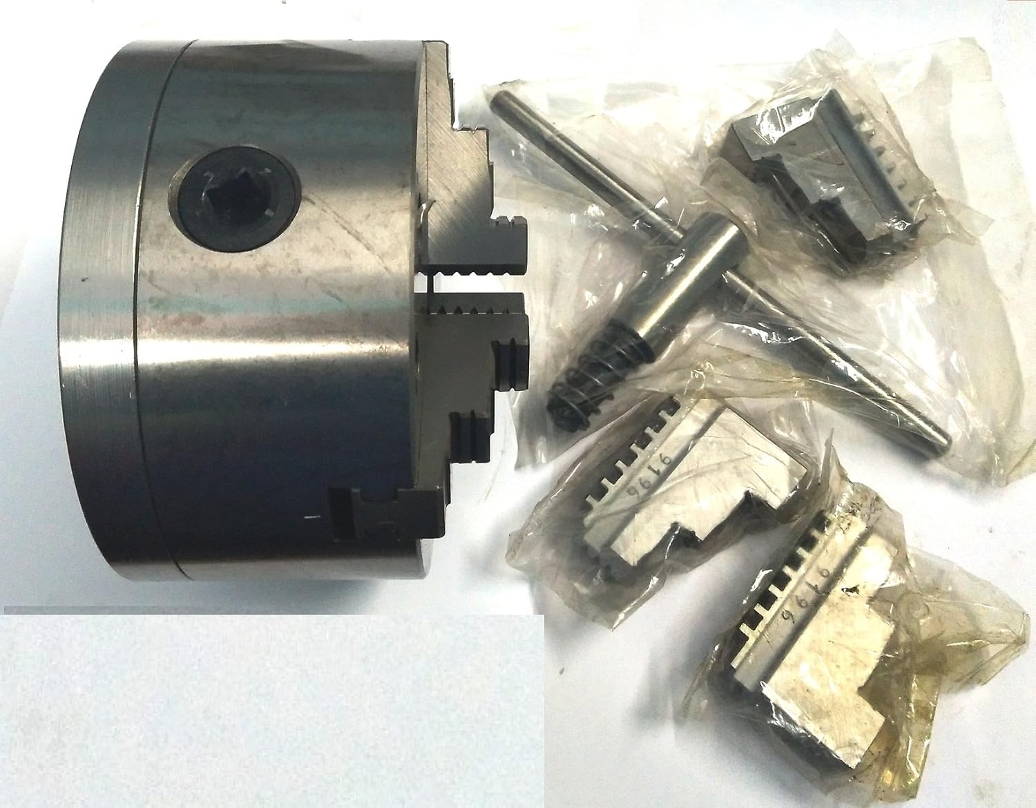 160 mm 3 jaws Self Centering Chuck For Lathes & HV 8 Rotary Table+ Back ...