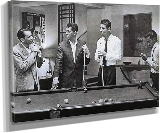 Amazon.com: The Rat Pack Playing Pool Canvas Art Wall Art Home Decor ...