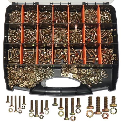 1008PCS Metric Bolt Assortment - Heavy Duty Grade 8.8 M4 M5 M6 M8 ...