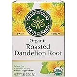 Amazon.com : Traditional Medicinals Organic Roasted Dandelion Root Herbal Leaf Tea, 16 Tea Bags ...
