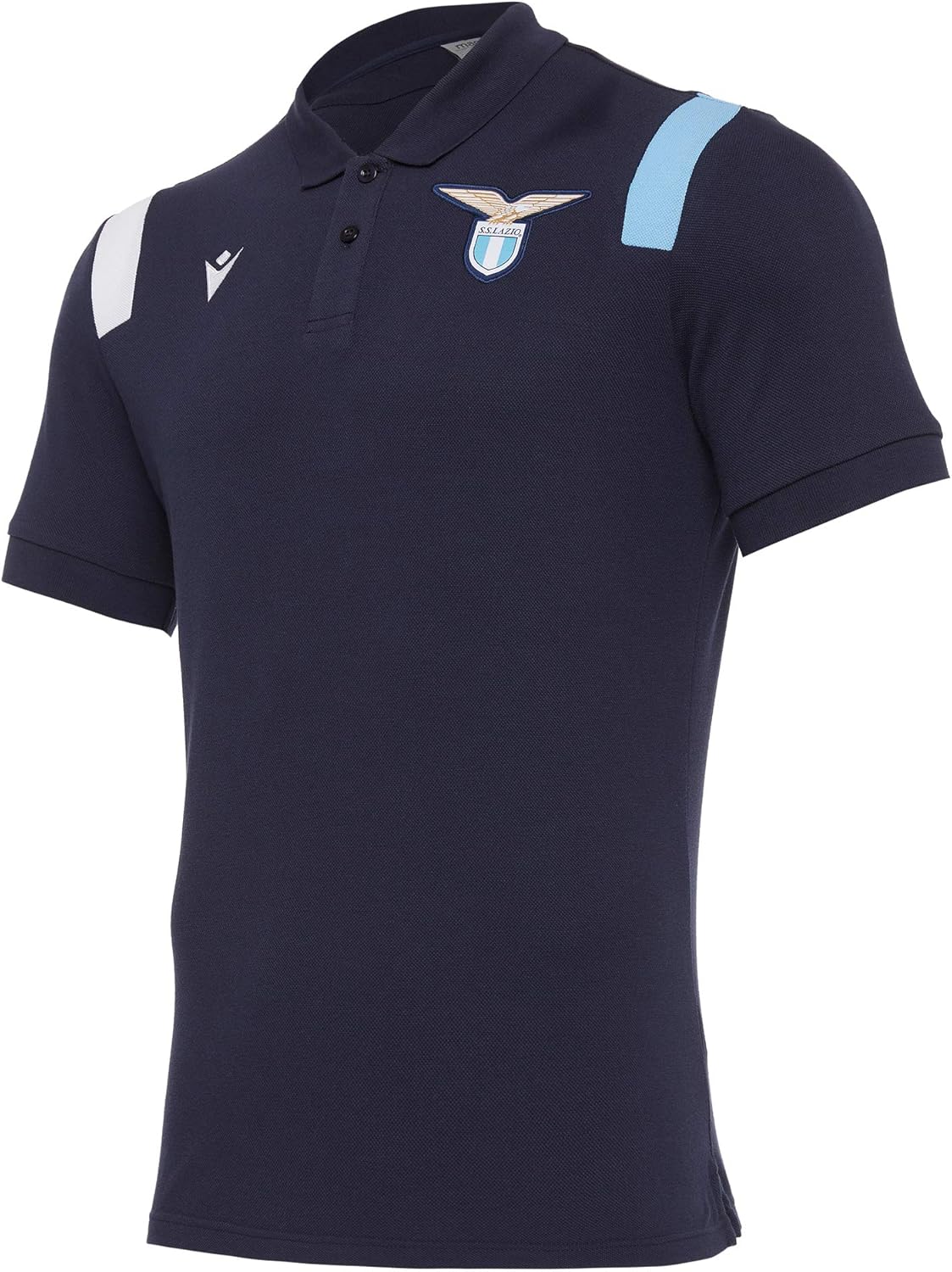Macron SSL M20 Polo Poli Cotton Ufficiale Nav/Celf/Bia Mm Sr Polo de ...