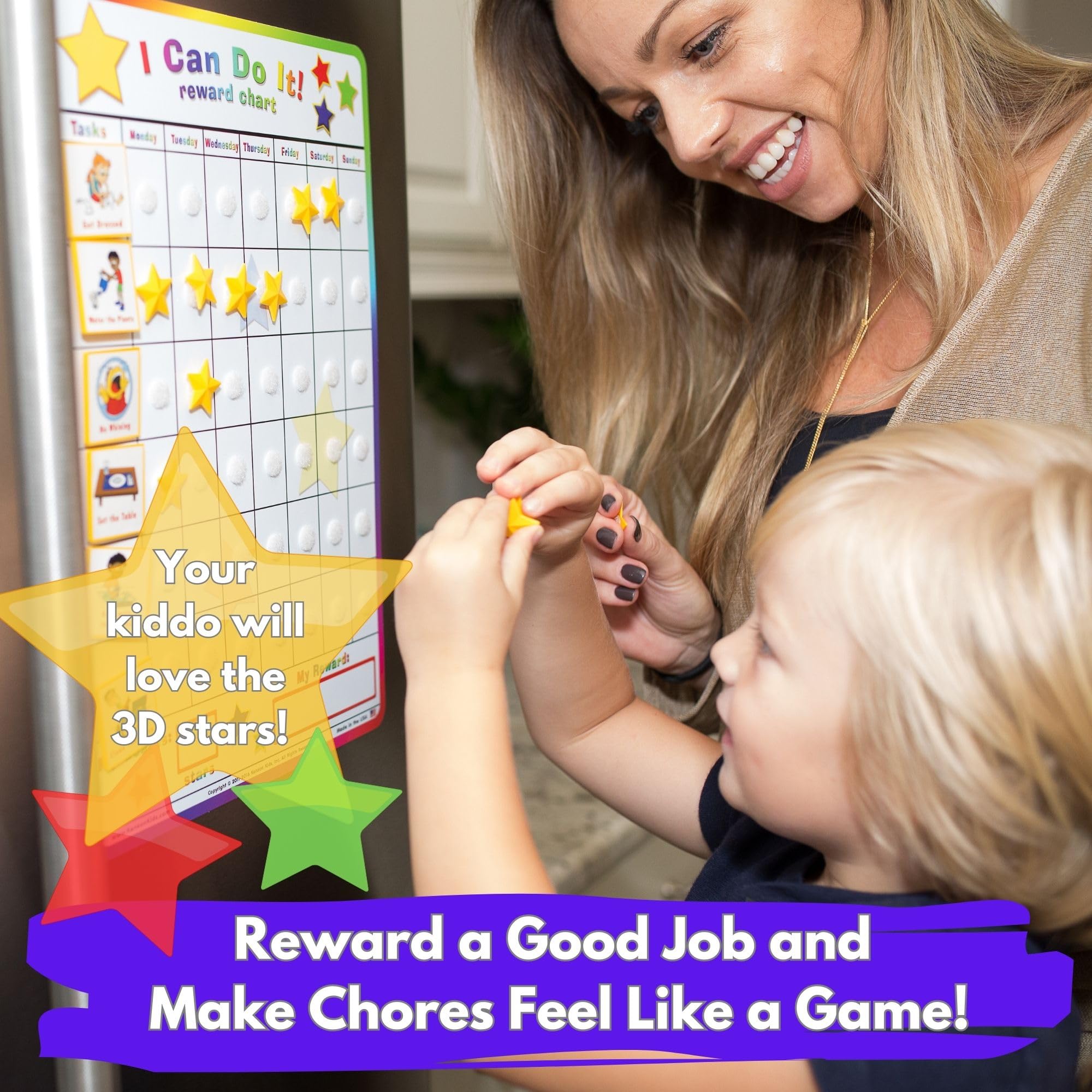 Mua Fun Behavior Reward Chart for Kids – I Can Do It! Chore Chart for ...