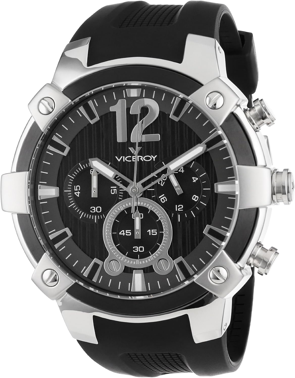 Viceroy Magnum Collection Men's Crono Watch 47633-15 with Rubber Strap ...