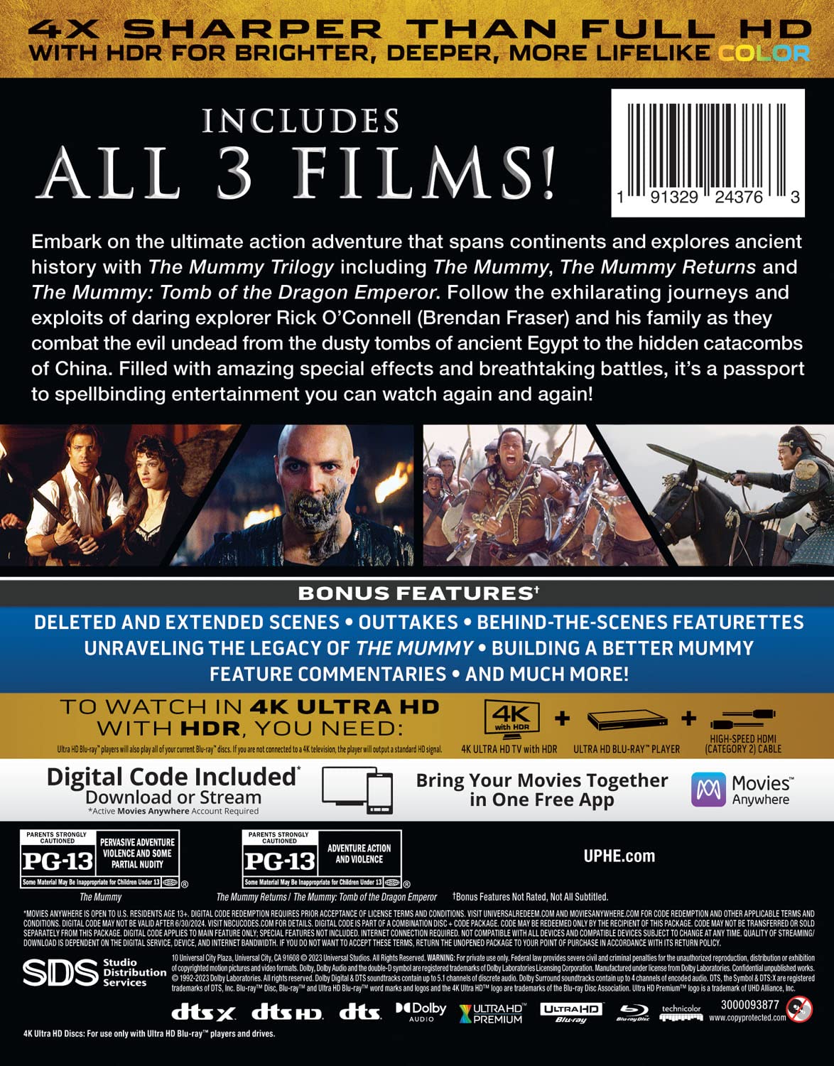 Mua The Mummy Trilogy - 4K Ultra HD + Blu-ray + Digital [4K UHD] The ...