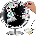 Amazon.com: Scratch Off World Globe with Stand for Home and Office ...