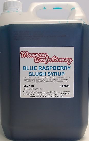 Blue Raspberry Slush Syrup (MONMORE) 5 litres: Amazon.co.uk: Grocery