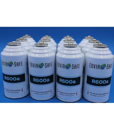 R600a Gas Enviro-Safe R600a Refrigerant - 6 Oz Can With Hose Kit (#8051 ...