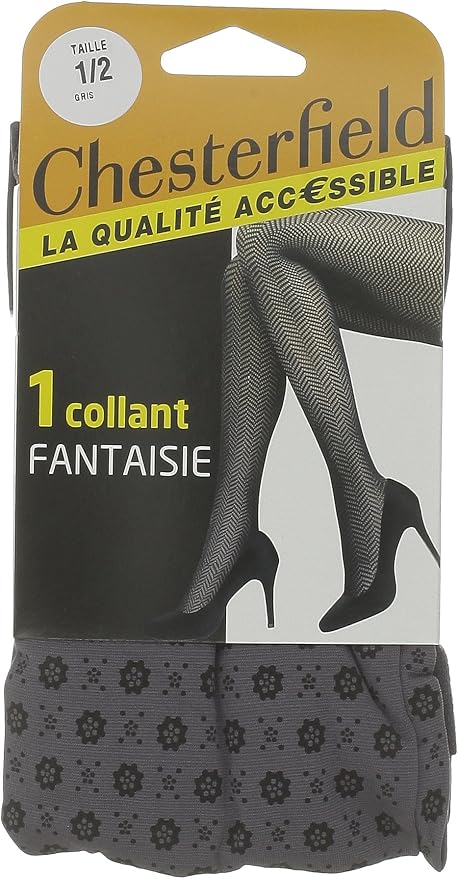 Chesterfield Imprime Géometrique - Collants - Fantaisie - Femme - Gris ...
