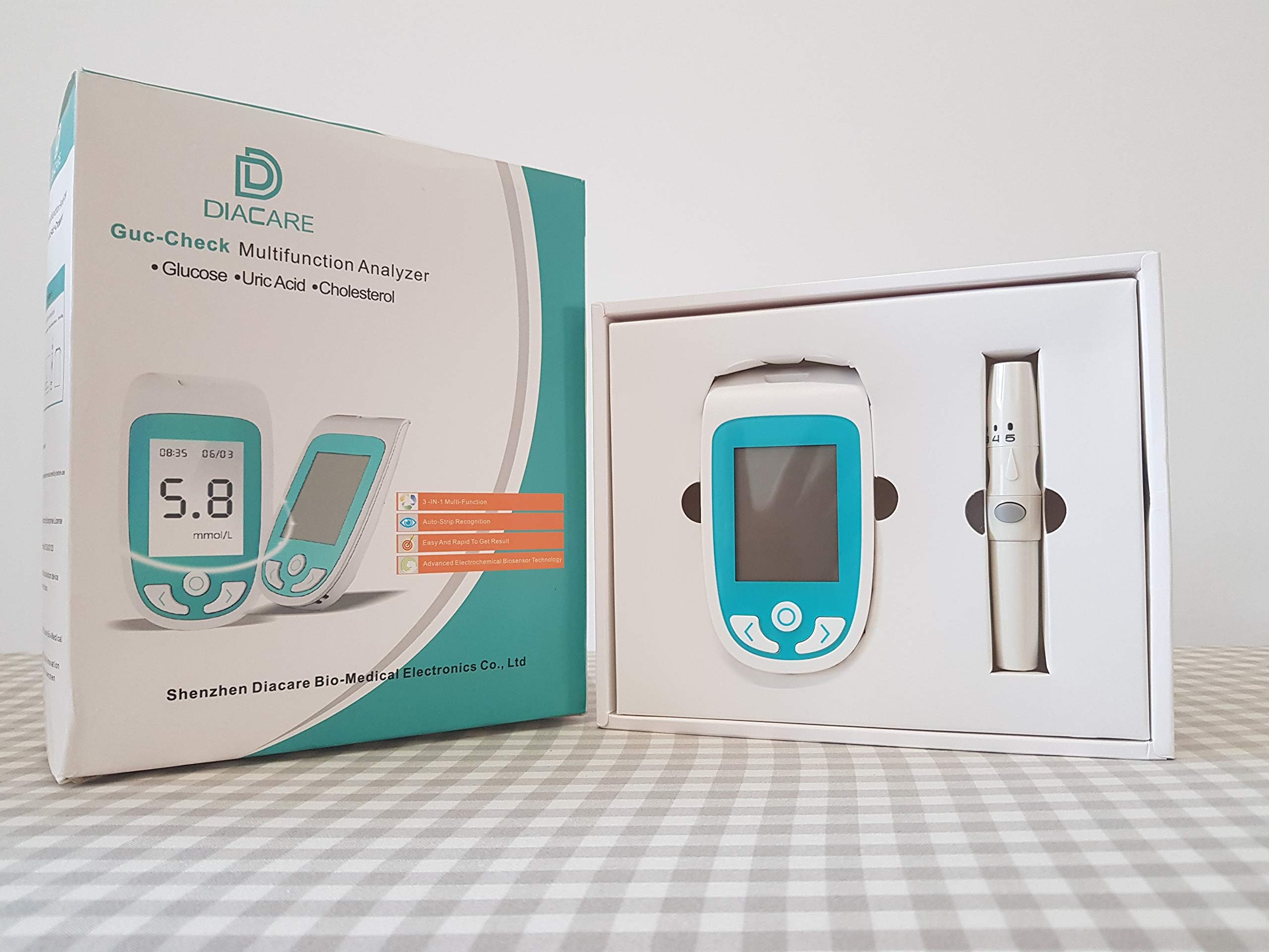 DIACARE GUC-Check Multi-Monitoring System Total Cholesterol, Blood ...