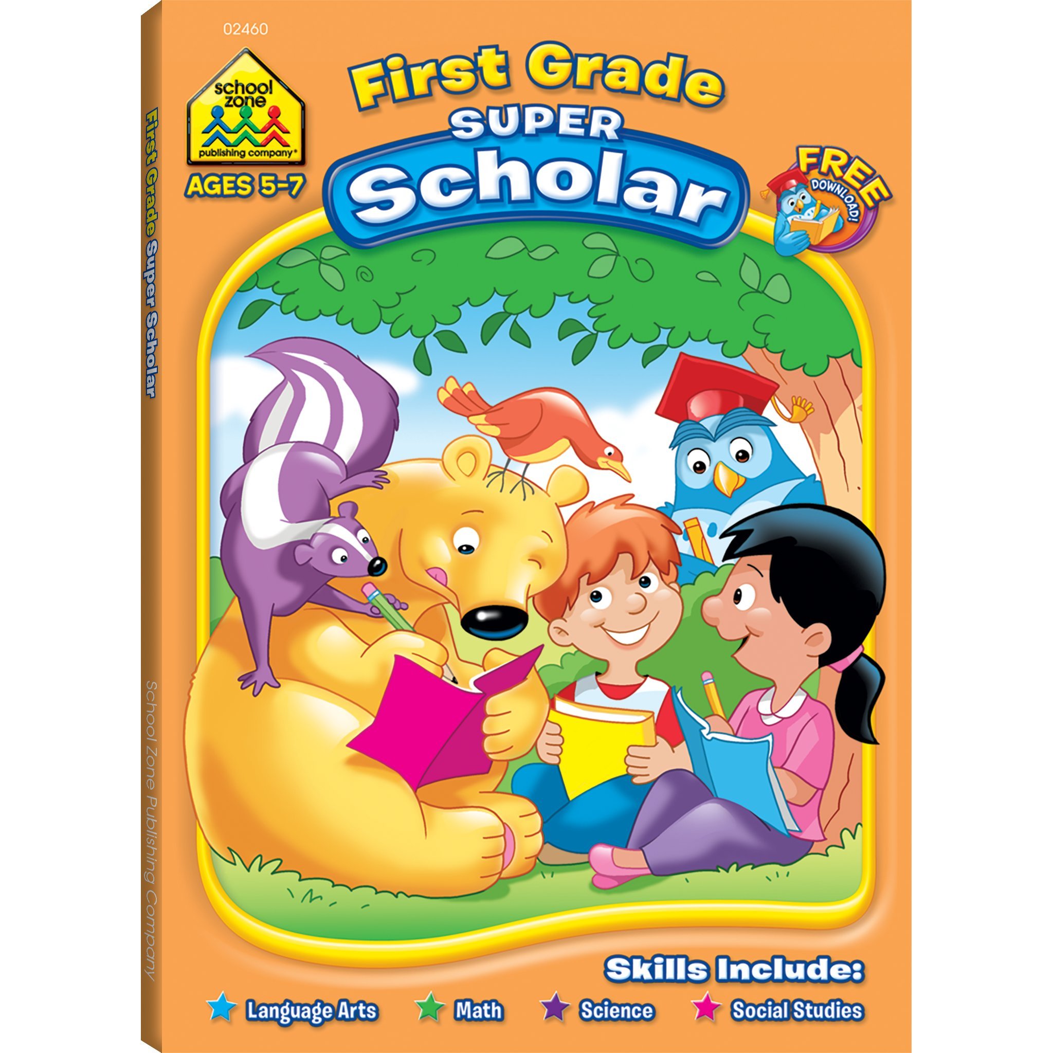 Mua School Zone - First Grade Super Scholar Workbook - 128 Pages, Ages ...