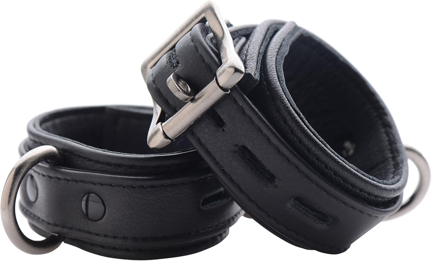 Amazon.com: Strict Leather Luxury Locking Ankle Cuffs: Health ...
