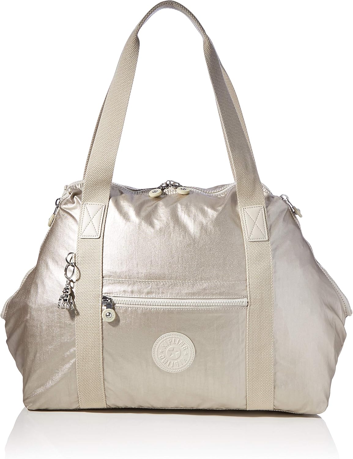 Kipling ART M Canvas & Beach Tote Bag, 58 cm, 26 liters, Gold (Cloud ...
