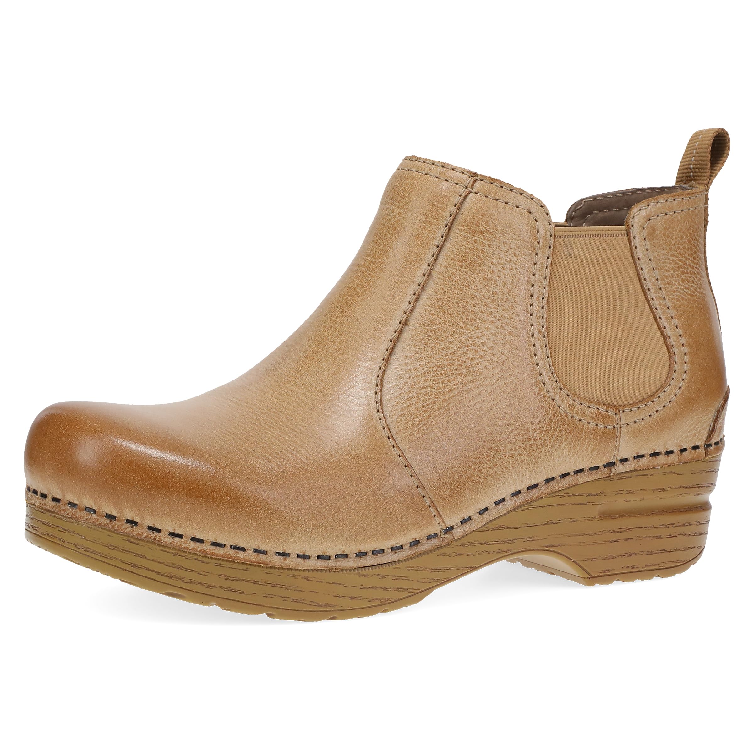Dansko Frankie Classic Stapled Clog in Ankle Boot Style for Women ...
