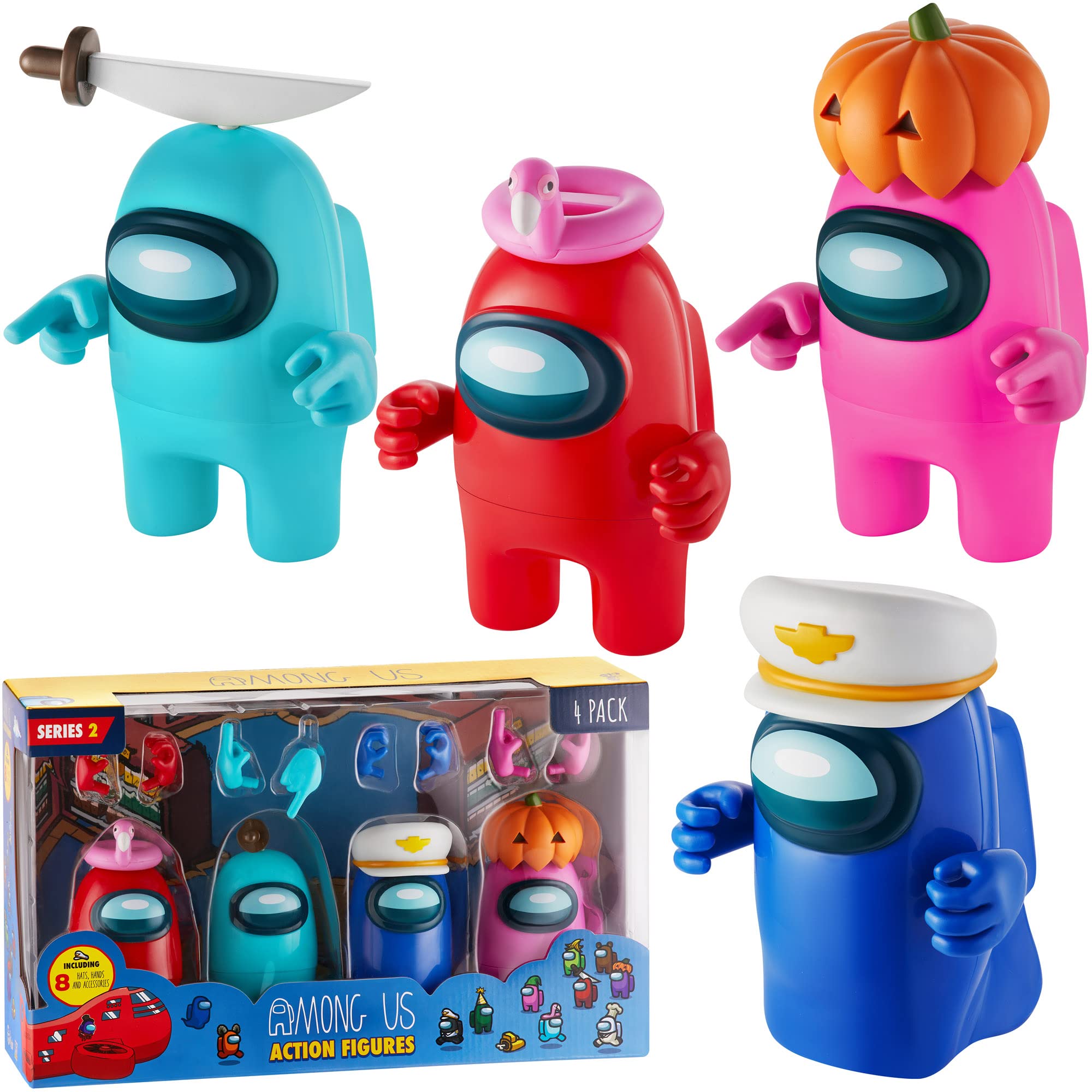 Mua Among Us Action Figures | All Four 4.5-Inch-Tall Collectibles ...