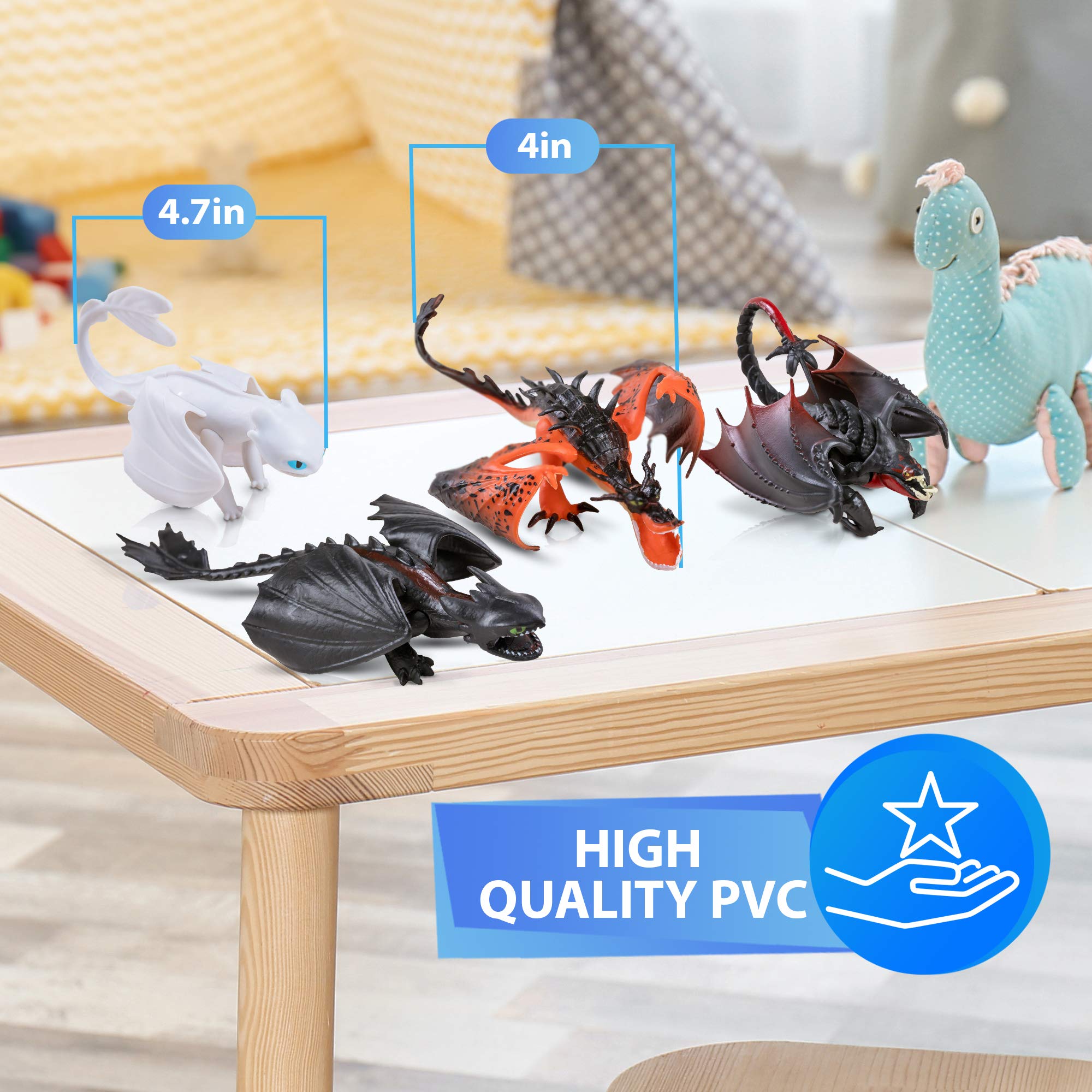 Mua 18 pcs HTTYD Toys - Dragon Action Figures Light Fury, Night Fury ...