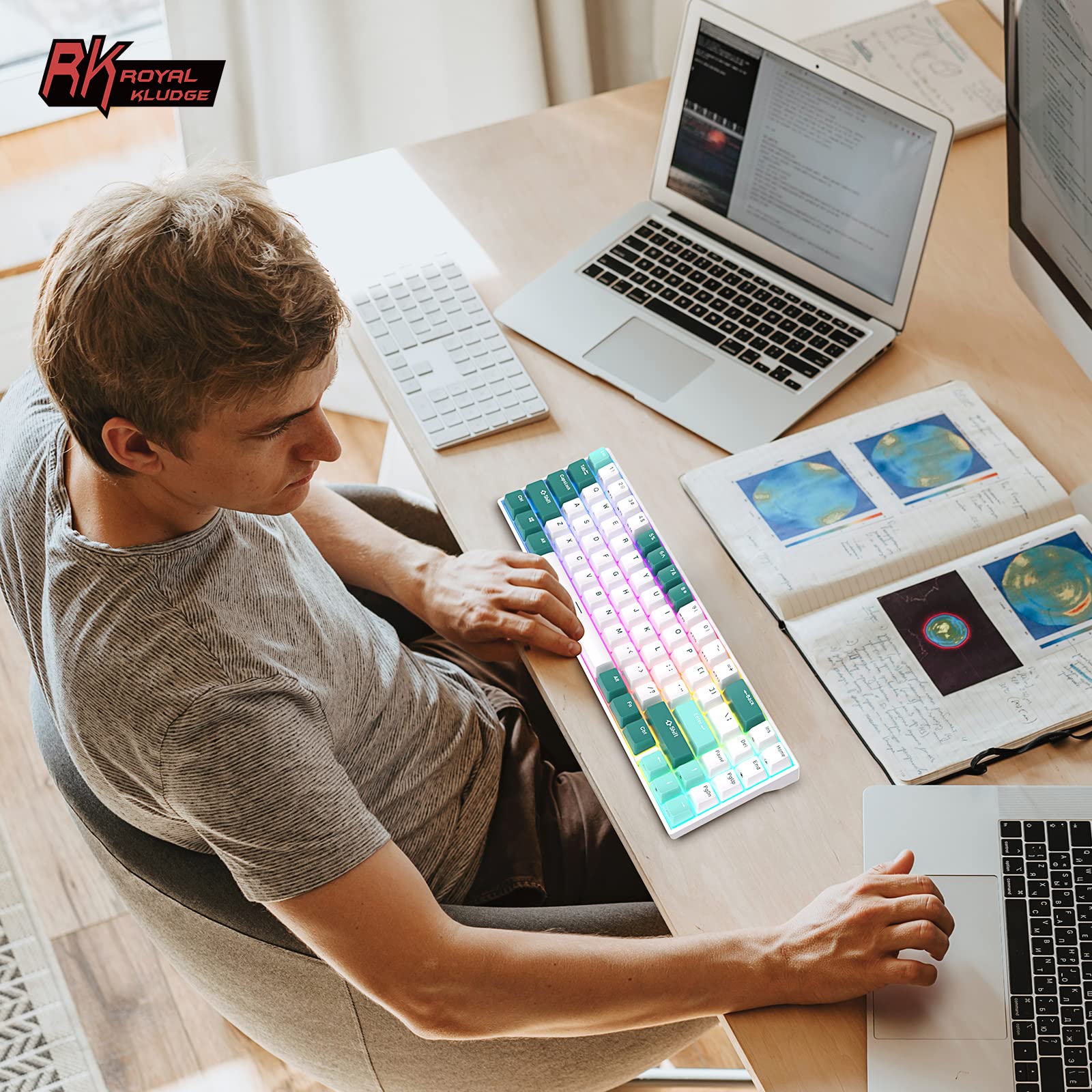 Mua RK ROYAL KLUDGE 70% Mechanical Keyboard - RK71 Wireless Gaming ...