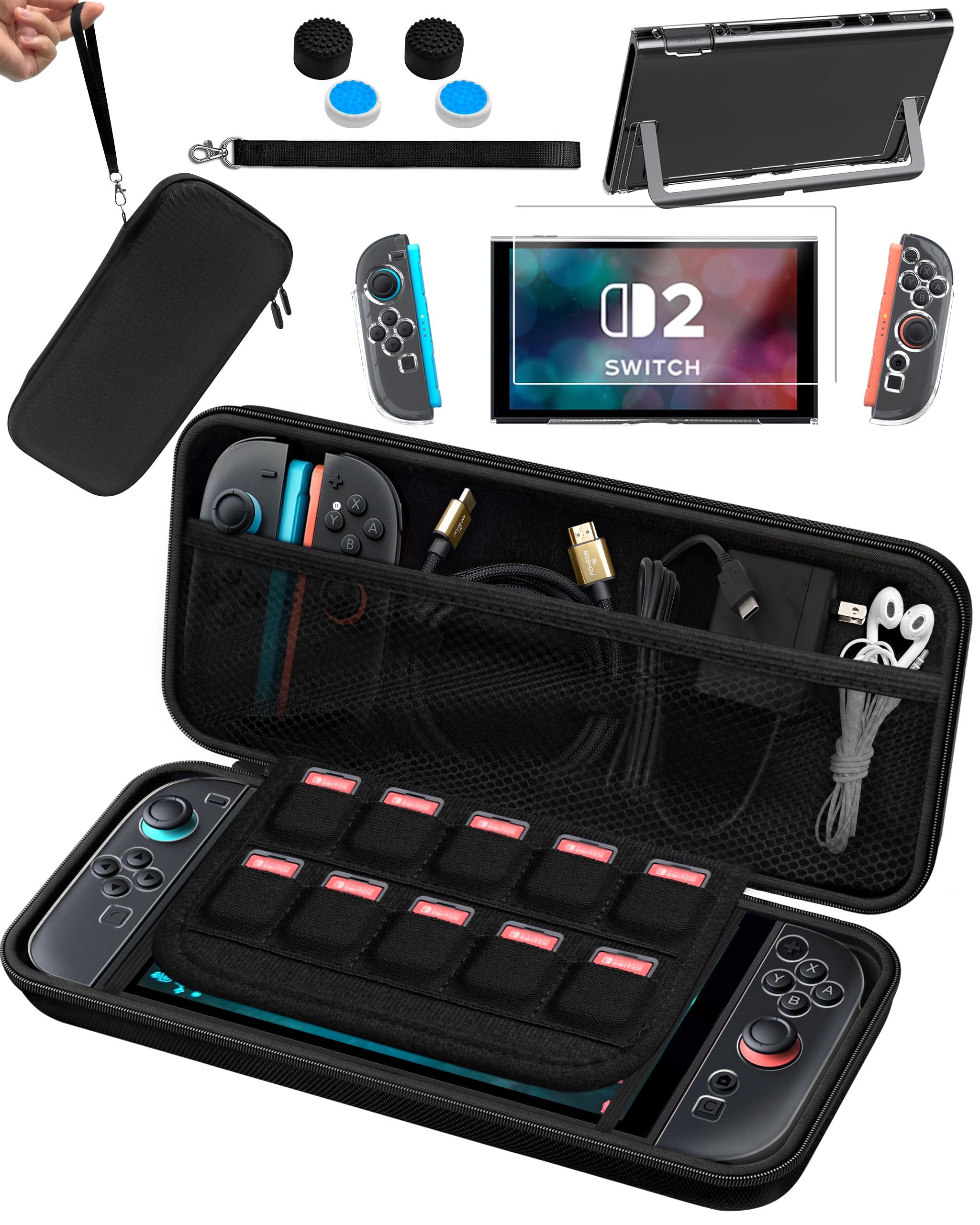 Joso Switch 2 Carry Case for Nintendo Switch 2 (2025), Switch 2 ...