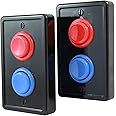Arcade Light Switch Plate - Single Switch (2 Pack- Black/Red/Blue ...