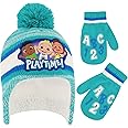 Amazon.com: CoComelon Toddler Winter Hat and Mitten, Kids Beanie with ...