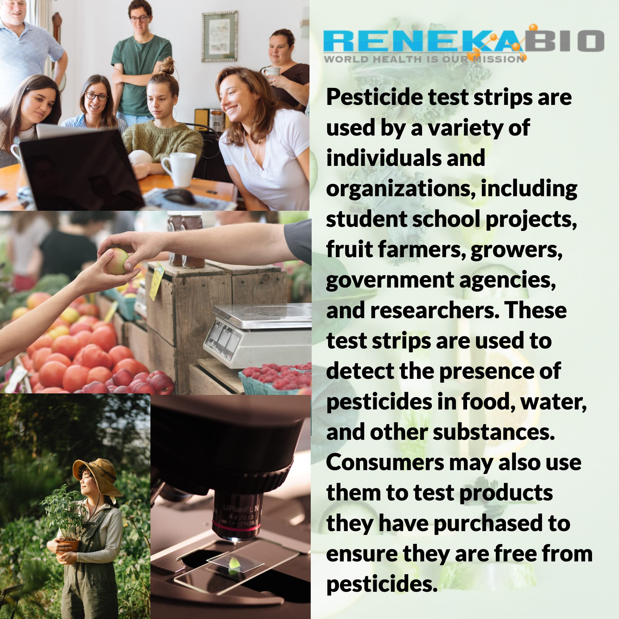 Mua Pesticide Test Strips by RenekaBio, Food Pesticide Testers, Fruit ...